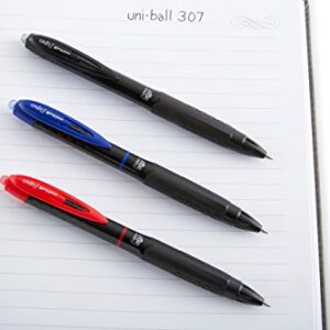 uni-ball 307 Retractable Gel Pens, Medium Point (0.7mm), Assorted Colors, 3 Count