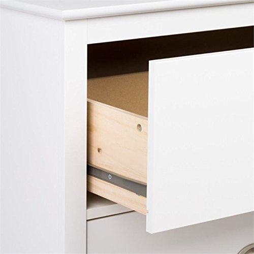 Prepac Yaletown 5-Drawer Tall Chest, White