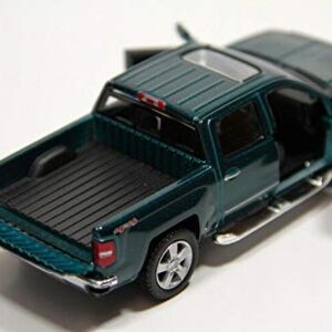 KiNSMART Chevy Silverado (2014) LTZ Crew Cab 4x4 1/46 Scale Diecast Metal Model - Green