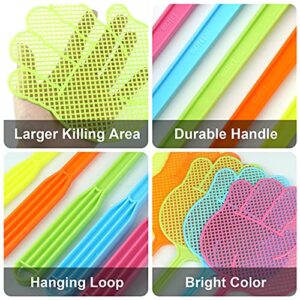 Dirza Fly Swatter - Funny Hand Shaped Fly Swatters -Durable - Colorful for Home/Indoor/Outdoor/Classroom/Office/Pack of 5