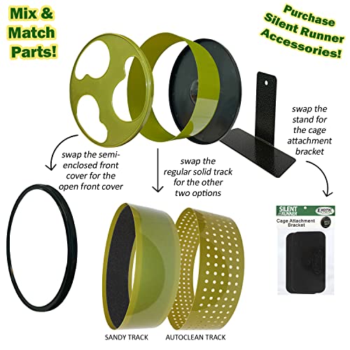 Sandy Track - for Green Silent Runner 12" Wide - Textured Nail Trimming Track for Pet Exercise Wheel (Green 12" Wide)