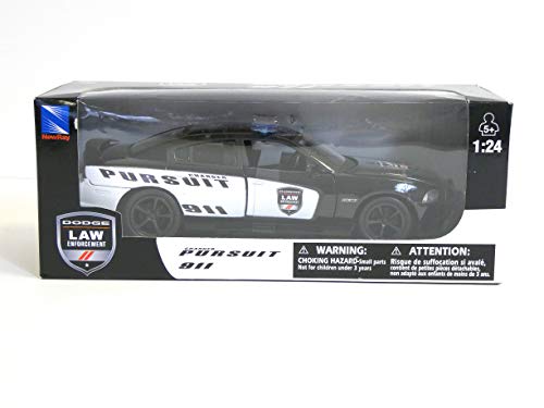 New Ray Dodge Charger Pursuit Diecast Police Car 1/24 Scale