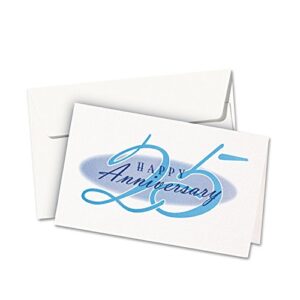 Avery 3378 Inkjet Greeting Cards, Textured, 5-1/2-Inch x8-1/2-Inch, 30/BX, WE