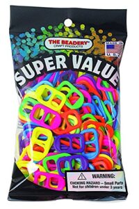 the beadery neon soda pop tab hot multi, 150 pieces