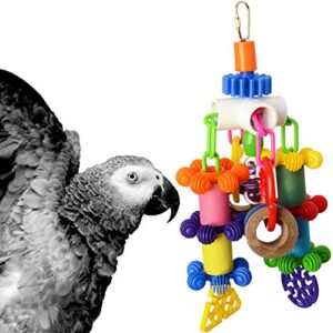 super bird creations sb878 4 way fun bird toy, medium/large bird size, 11" x 4.5"