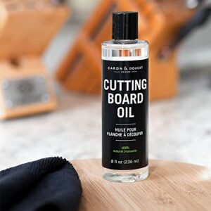 Caron & Doucet - Cutting Board & Butcher Block Conditioning & Finishing Oil | 100% Coconut Derived & Vegan, Best for Wood & Bamboo Conditioning & Sealing | Does NOT Contain Mineral Oil!