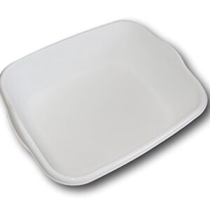 Essentials White Plastic Eight Quart Dishpan - 13½ x 11 x 4½H