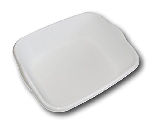 Essentials White Plastic Eight Quart Dishpan - 13½ x 11 x 4½H