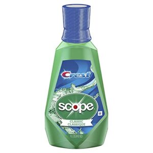 (2-pack) - crest scope mouthwash - classic - 33.8 oz (1l)