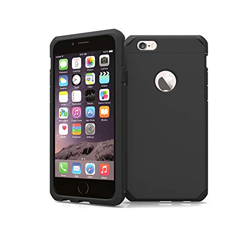 ImpactStrong iPhone 6/6s Case - Heavy Duty Dual Layer Protection, Shock-Absorbent & Scratch Resistant (Gun Black)