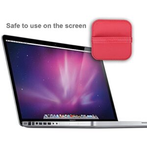 ProCase Screen Cleaning Pad Cloth Wipes for iPad, iPhone, MacBook, Tablets, Laptop Screen, Touch Screen Devices, Screen Cleaner for Cellphone, Computer, Camera, TV Screens -4 Pack, Black/Navy/Red