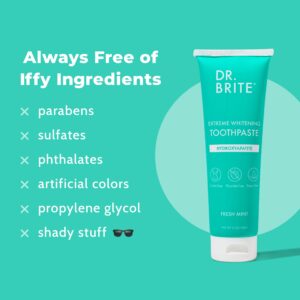 Dr. Brite Mint Natural Whitening Toothpaste with Activated Coconut Charcoal and VIT C, Mint, 5 Ounce (TRTAZ11A)