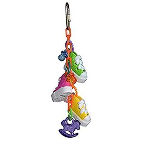 super bird creations sb903 baby steps bird toy, small bird size, 6.5" x 2"