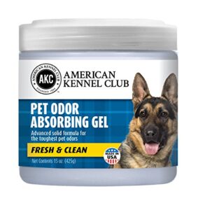 smells begone pet odor absorber gel - air freshener & odor eliminator - made with essential oils - fresh & clean scent - 15 ounce