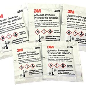 3M 4298 Adhesion Promoter, 5 Sponge Applicators (Choose 5 or 25 Qty)