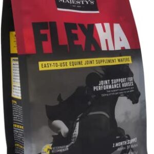 Majesty's Flex HA Wafers - Superior Performance Horse / Equine Joint Support Supplement - HA, Vitamin C, Yucca, Glucosamine - 30 Count (1 Month Supply)