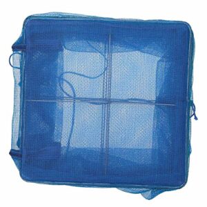 Docooler 4 Layers Meat Drying Net Drying Rack Net Folding Vegetable Fish Dishes Mesh Hanging Drying Net with Zipper Blue 40 40 65cm