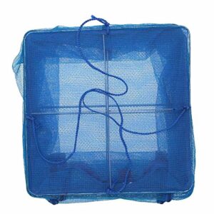 Docooler 4 Layers Meat Drying Net Drying Rack Net Folding Vegetable Fish Dishes Mesh Hanging Drying Net with Zipper Blue 40 40 65cm