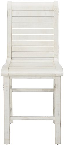 Progressive Furniture Willow Counter Chairs Set of 2, 19" W x 23" D x 42" H, White