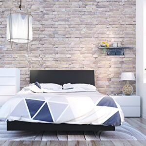 Nexera Platform Bed, Full, Black