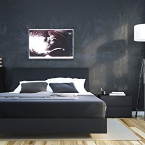 Nexera Platform Bed, Black, Queen