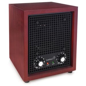 ivation ozone generator air purifier, ionizer & deodorizer -purifies up to 3,500 sq/ft -great for dust, pollen, pets, smoke & more cherry