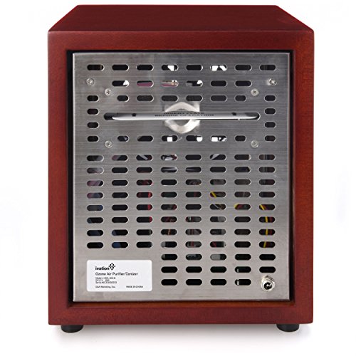 Ivation Ozone Generator Air Purifier, Ionizer & Deodorizer -Purifies Up to 3,500 Sq/Ft -Great for Dust, Pollen, Pets, Smoke & More Cherry