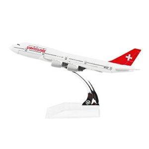 24-hours swiss air boeing747 airplane models plane alloy metal die-cast 1:400