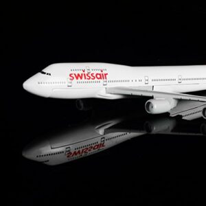 24-Hours Swiss Air Boeing747 Airplane Models Plane Alloy Metal Die-cast 1:400