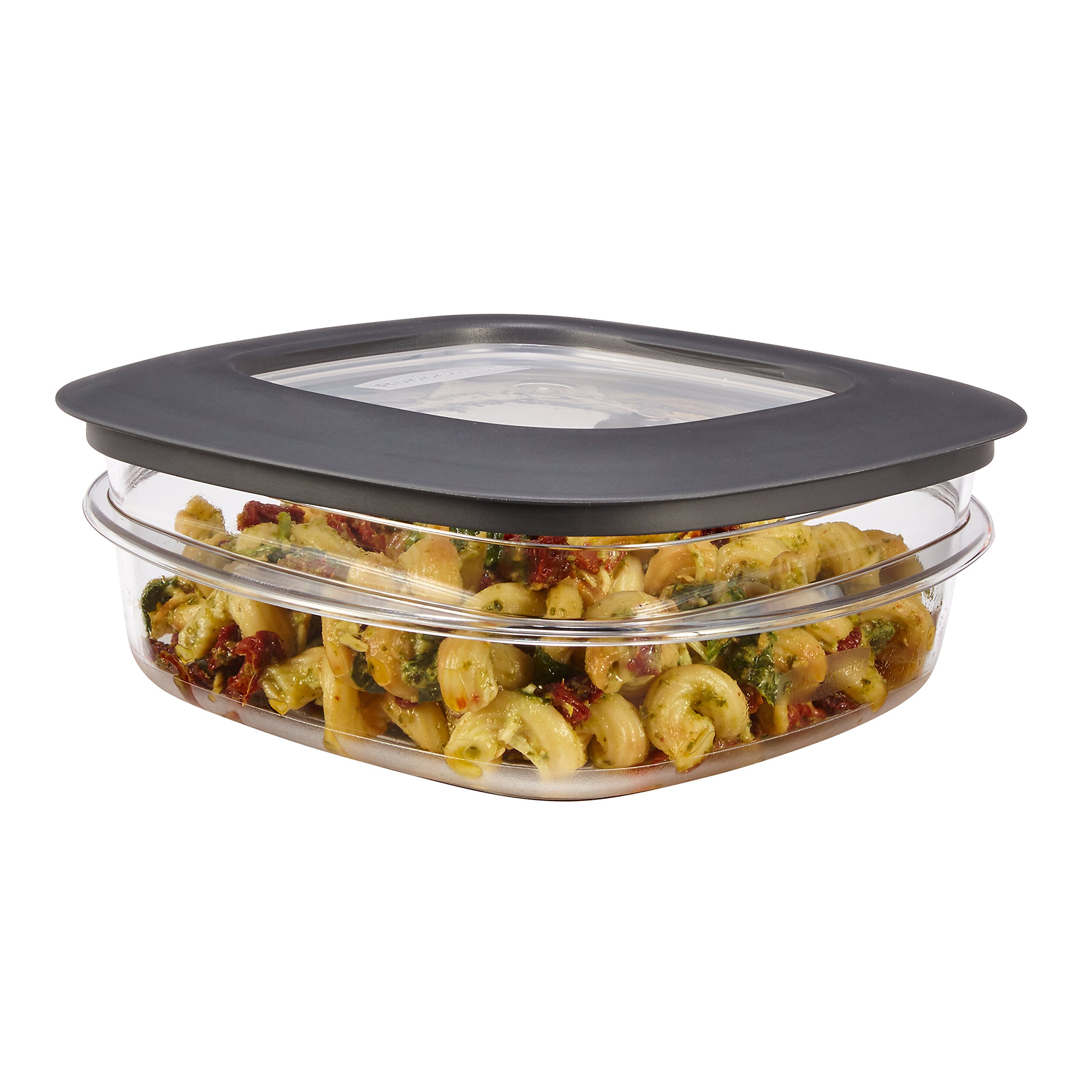 Rubbermaid Premier Easy Find Lids 3-Cup Meal Prep and Food Storage Container, Grey |BPA-Free & Stain Resistant