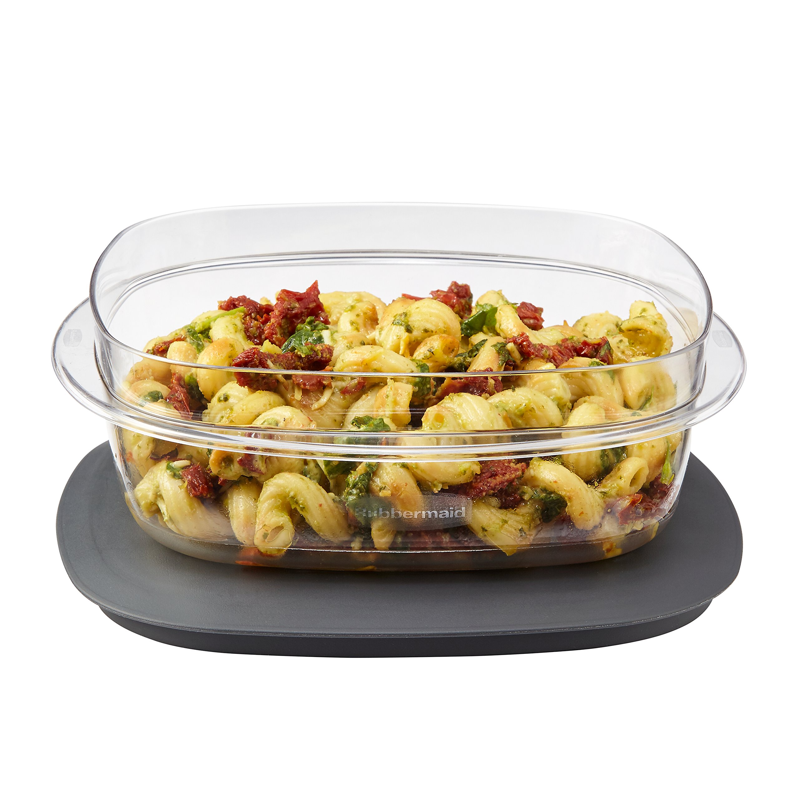 Rubbermaid Premier Easy Find Lids 3-Cup Meal Prep and Food Storage Container, Grey |BPA-Free & Stain Resistant