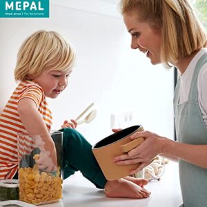 MEPAL, MODULA 7 Piece Food Storage Box Set for Cereal or Pasta with 3 Transparent Lids, Airtight, BPA Free, 1 Set