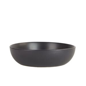 10 Strawberry Street Wazee Matte 9"/48oz Serving Bowl, Set of 2, Black