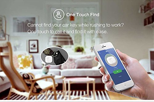 Nut find3 smart tracker, Key finder phone finder item finder, bi-directional alarming, one touch find, real time location and update on Nut app, 2-pack, White and Green