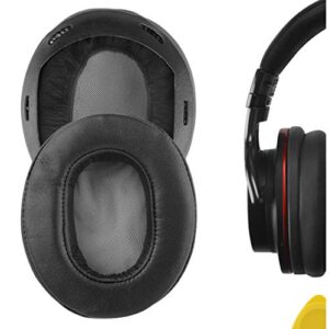 geekria quickfit replacement ear pads for sony mdr-1a, mdr-1adac headphones ear cushions, headset earpads, ear cups cover repair parts (black)