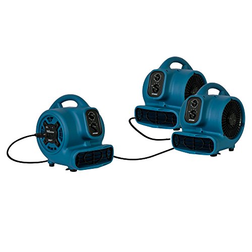 XPOWER P-260AT Freshen Aire Scented Air Mover Scent Diffusing Fan for Immediate Scenting, Cooling, Ventilating, & Drying of Large Areas,Blue