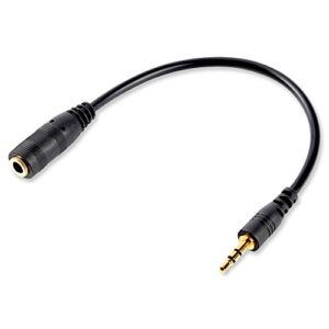 electop 2.5mm male to 3.5mm(1/8 inch) female stereo audio jack adapter cable for headphone