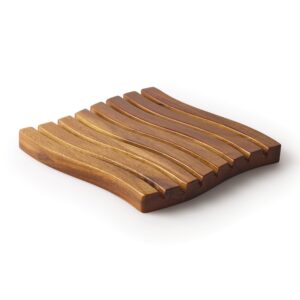 kamenstein acacia wood, trivet, natural