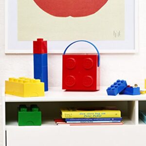 Room Copenhagen Lego Hand Carry Box 4 Handle Blue, Bright Red