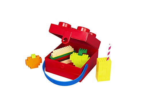 Room Copenhagen Lego Hand Carry Box 4 Handle Blue, Bright Red