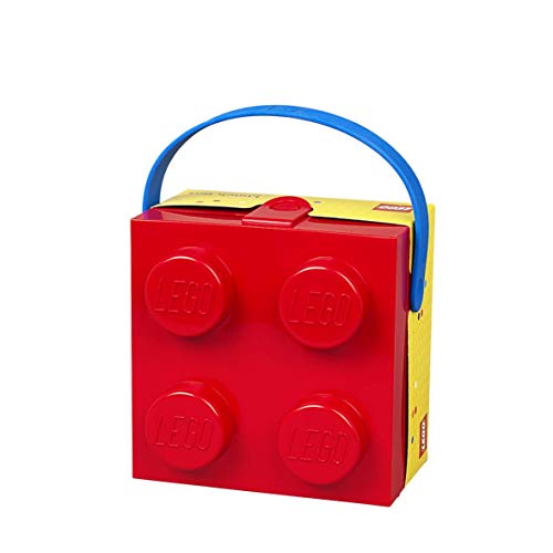 Room Copenhagen Lego Hand Carry Box 4 Handle Blue, Bright Red