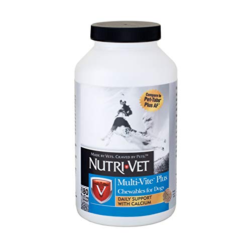 Nutri-Vet Multi-Vite Chewables for Adult Dogs - Daily Vitamin and Mineral Support to Support Balanced Diet - 180 Count