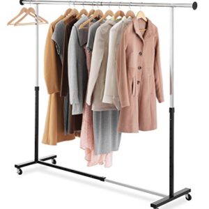 Whitmor Adjustable Rolling Garment Rack