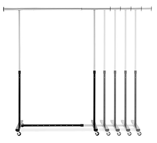 Whitmor Adjustable Rolling Garment Rack