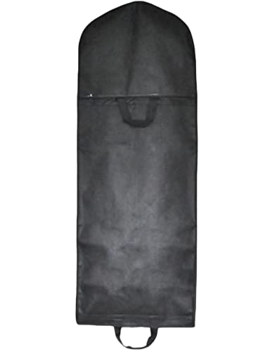 Beilite Wedding Dress Garment Bag Dust Cover Storage Travel Bag Black 70 inches