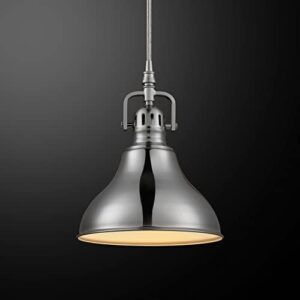 Globe Brushed Nickel Metallic 1 lights Pendant Light