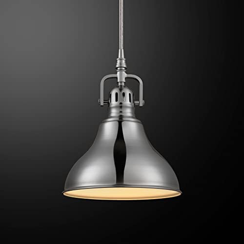 Globe Brushed Nickel Metallic 1 lights Pendant Light