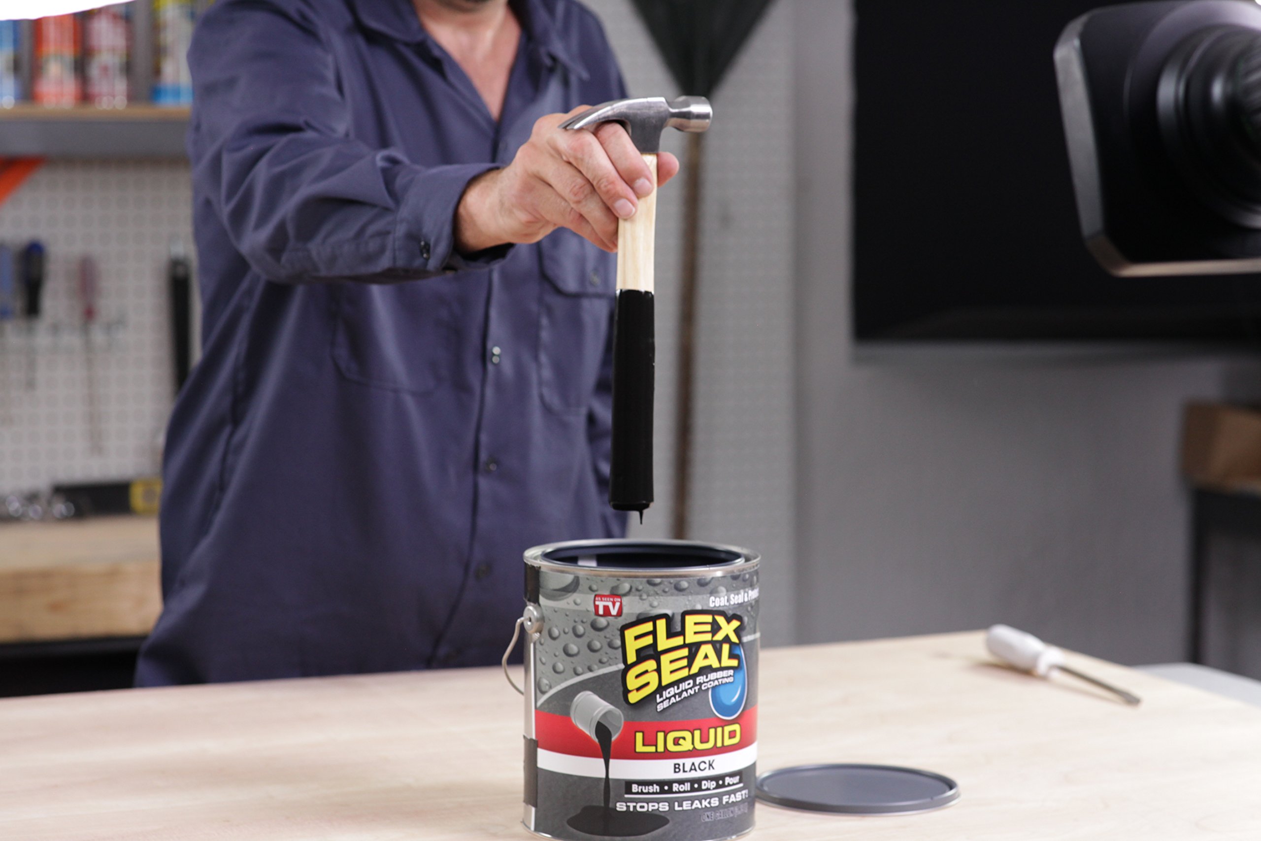 Flex Seal Liquid, 1 Gallon, Black, Liquid Rubber Coating Sealant, Waterproof, Flexible, Breathable, and UV Resistant, Roof Repair, Basements, RV, Campers, Trailers, Marine, EPDM, Masonry