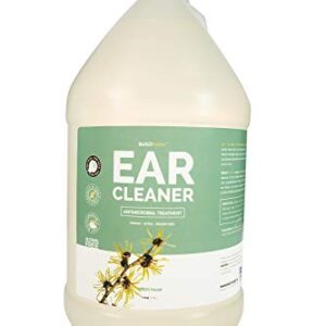 Bark 2 Basics Dog Ear Cleaner, 1 Gallon - All Natural, Witch Hazel, Gentle Aloe Vera and Chamomile Extract Base, Breaks Through Tough Wax and Debris, Soap-Free