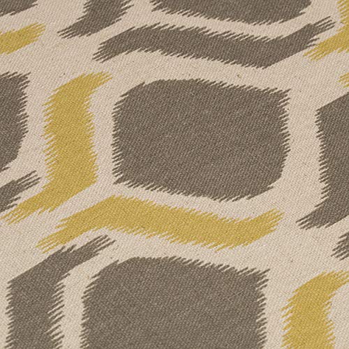 Christopher Knight Home Kassi Fabric Dining Chair, Yellow / Gray